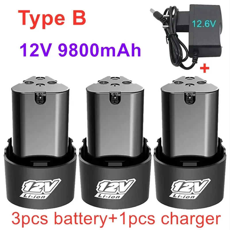 100-Original-12V-9800mAh-Universal-Rechargeable-Battery-For-Power-Tools ...