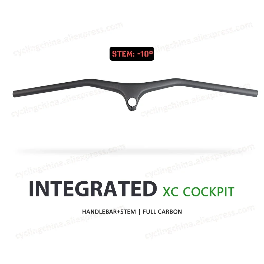 Nologo-Full-Carbon-Fiber-Mountain-Bike-Handlebar-With-Stem-10-MTB ...