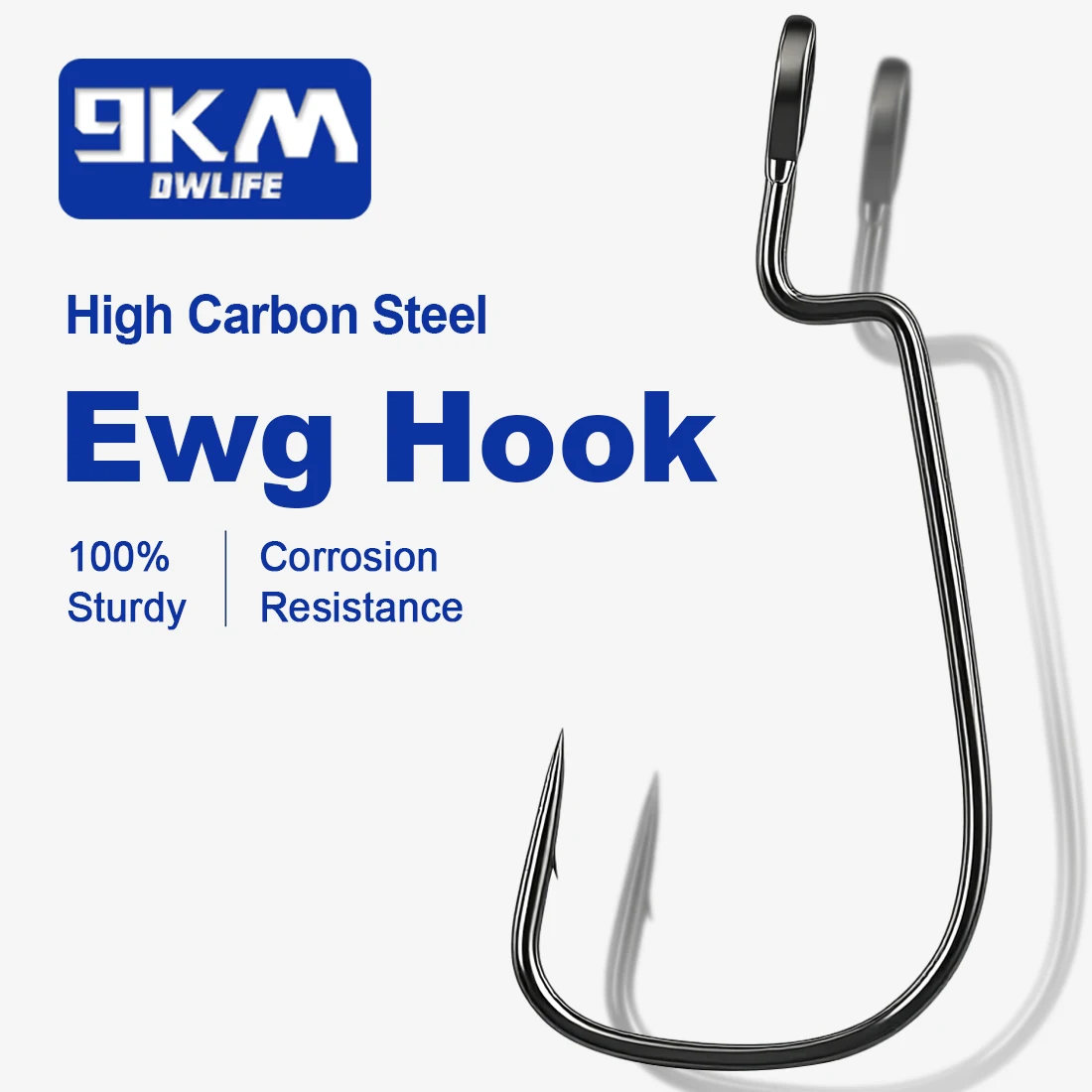 100~200Pcs Ewg Hook Wide Gap Worm Fishing Hooks Texas Rig Hooks ...