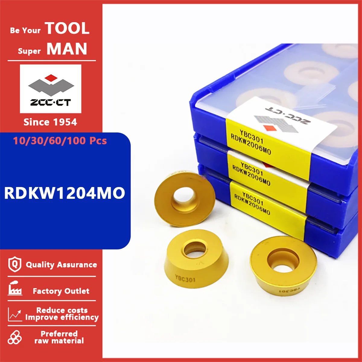 ZCC-CT-Original-RDKW1204MO-Milling-Carbide-Insert-Blade-RDKW-1204MO ...