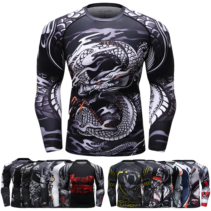 Cody-Men-Grappling-Wear-Jiu-jitsu-gi-Rashguard-bjj-Boxing-T-shirts-UPF ...