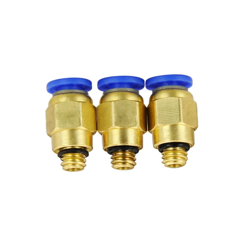 HIGH QUALITY 30PCS PC4 M6 4mm To M6 Pneumatic Connectors Male Straight high-quality-30pcs-pc4-m6-4mm-to-m6-pneumatic-connectors-male-straight