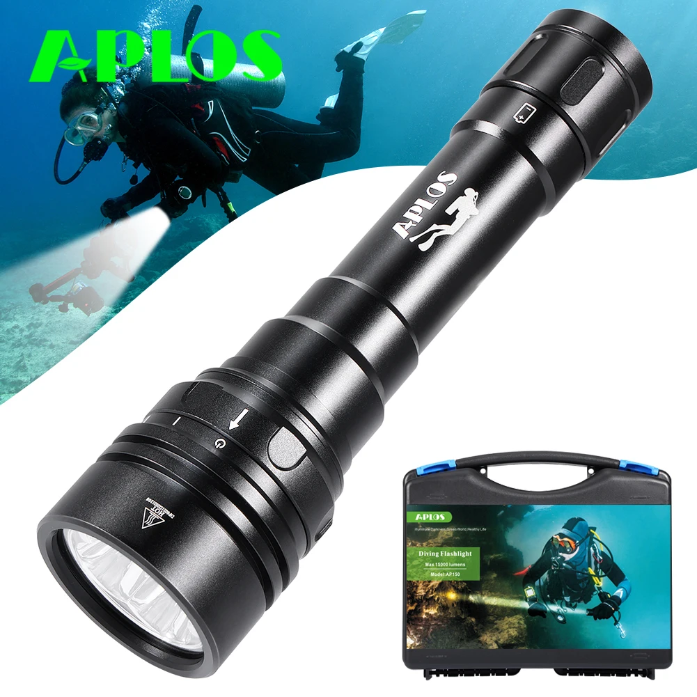 Underwater Torch 15000 Lumens | Diving Light Underwater | Flashlight ...