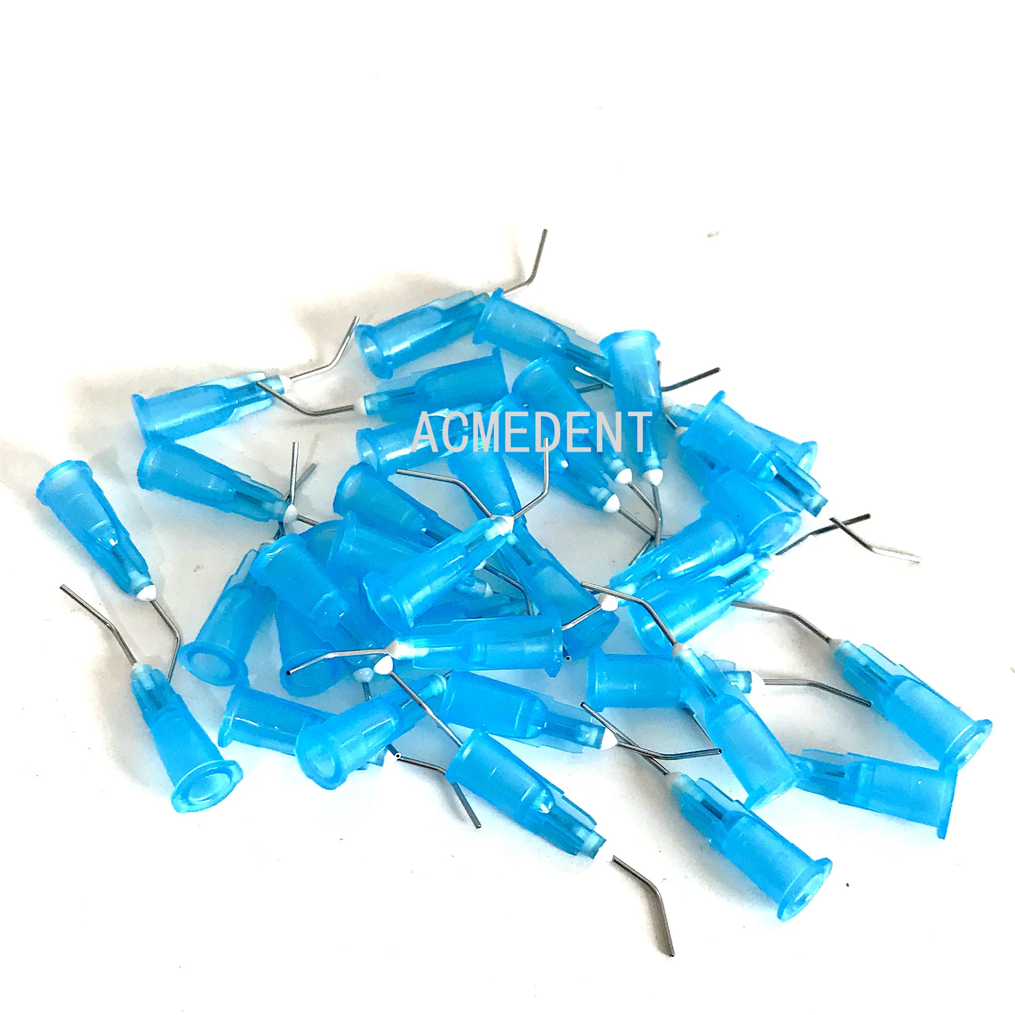 Dental Etch Flow Resin Pre-bent Needle Micro Conveyor Syringe Tips ...