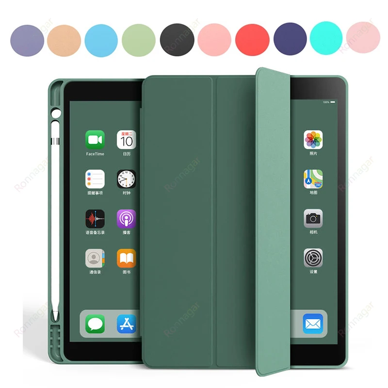 Durable iPad Case with Pencil Holder - 10.2 Inch for iPad 9.7 5th 6th ...