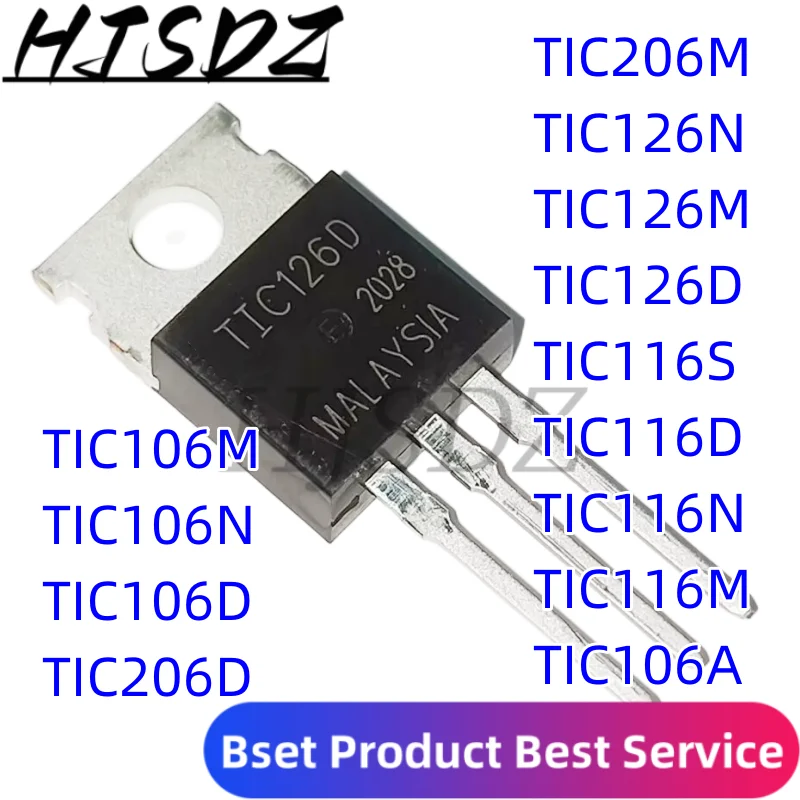 5pcs TIC206D TIC106D TIC106N TIC106M TIC106A TIC116M TIC116N TIC116D TIC116S TIC126D TIC126M ...