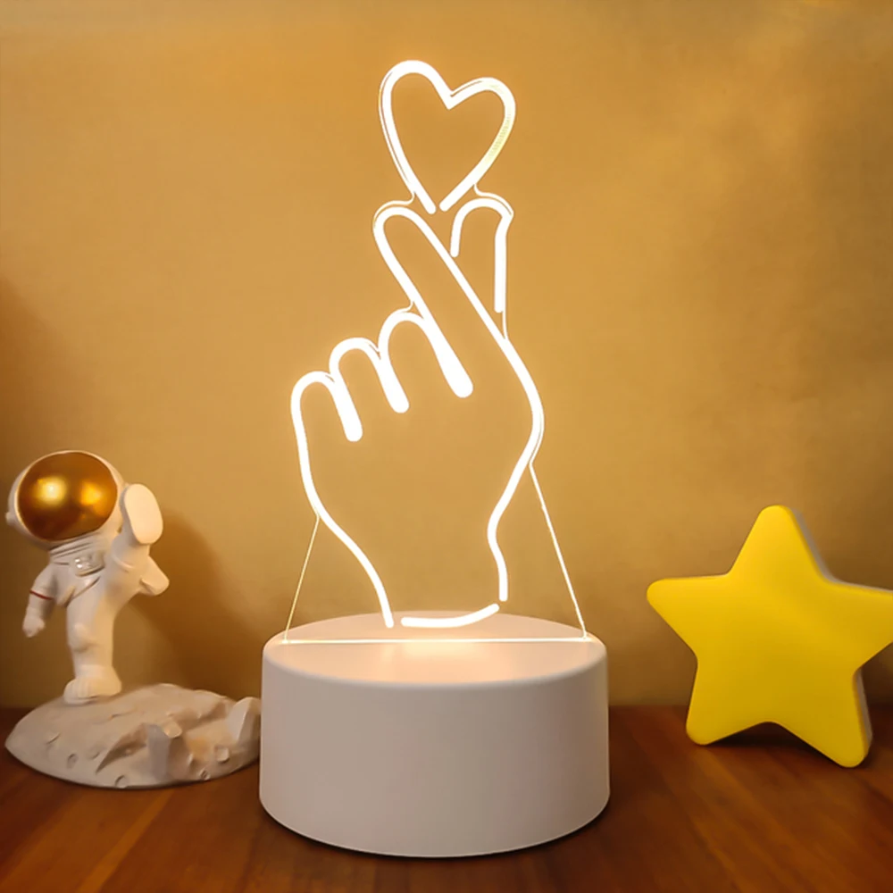 SOLOLANDOR 3D LED Lamp Creative 3D LED Night Lights Novelty Illusion ...