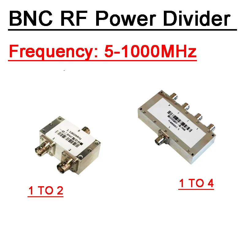 5-1000Mhz-BNC-RF-Power-Divider-1-TO-2-4-Combiner-Power-Splitter-FOR-UHF ...