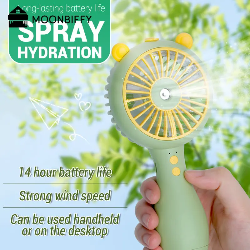 Portable-Misting-Handheld-Fan-Cooling-Personal-Mini-Fan-3-Speed-2-Modes ...