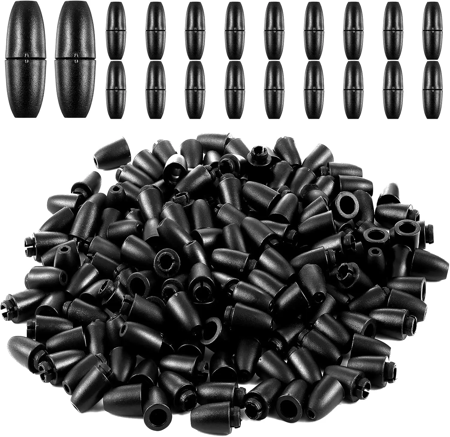 100Pcs Plastic Breakaway Clasps Bead Barrel Connectors Safety Breakaway ...