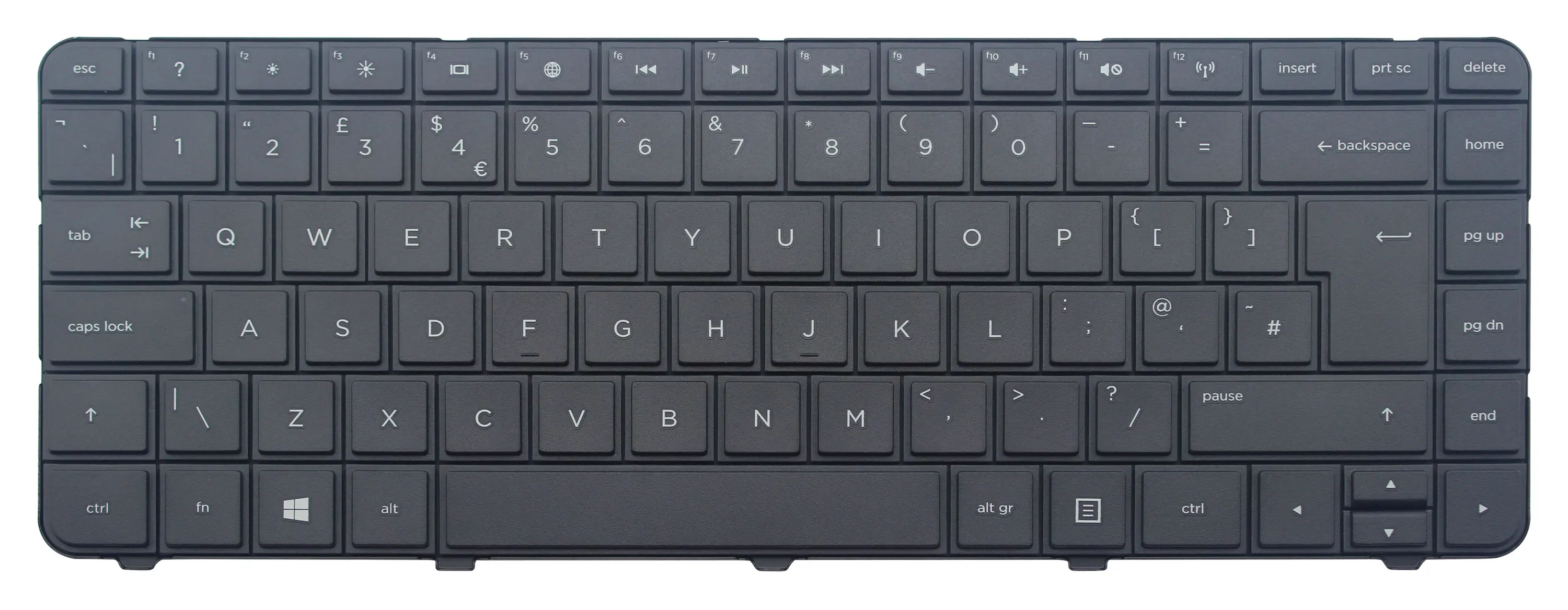 Larhon New Black Uk English Keyboard For Hp 450 455 630 631 635 636 650 ...