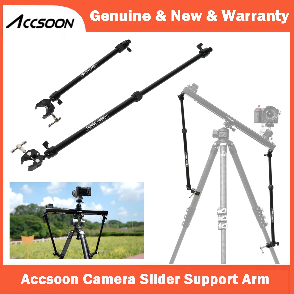 Accsoon-Camera-Slider-Support-Arm-2-Pack-Multi-Angle-Movement-Length ...