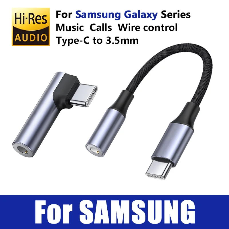 Origina USB Type C To 3.5mm Aux Adapter For Samsung Galaxy S23 S20 ...