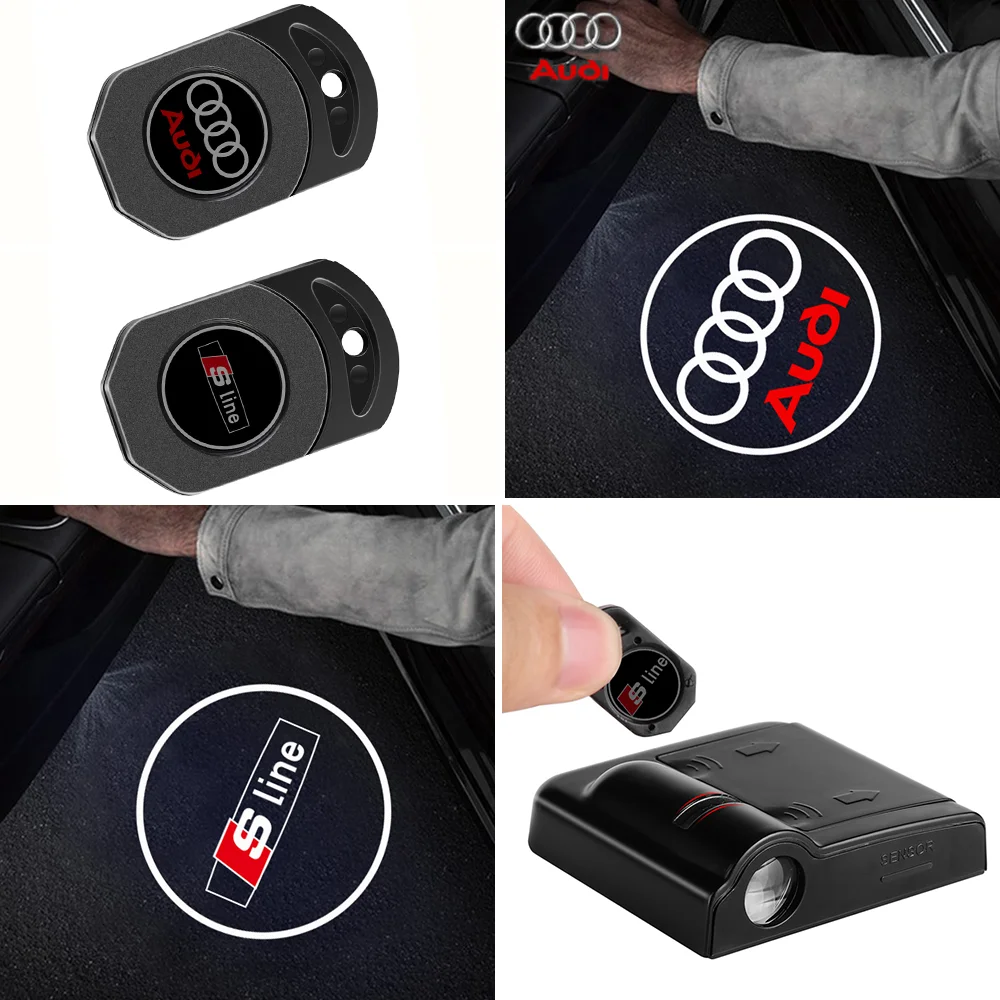 1pc LED Car Door Magnetic attraction Welcome Light Laser Projector Logo ...