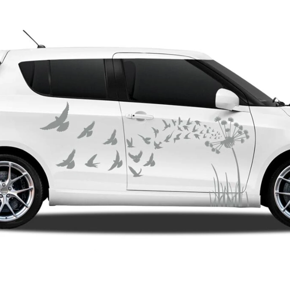 Beauty Dandelion Bird Car Sticker Decal Nature Landscape for Hood ...