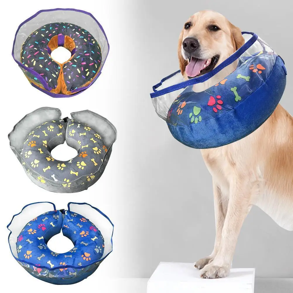 Inflatable-Pet-Collar-Anti-bite-Neck-Elizabethan-Collar-Cute-Dog-Puppy ...