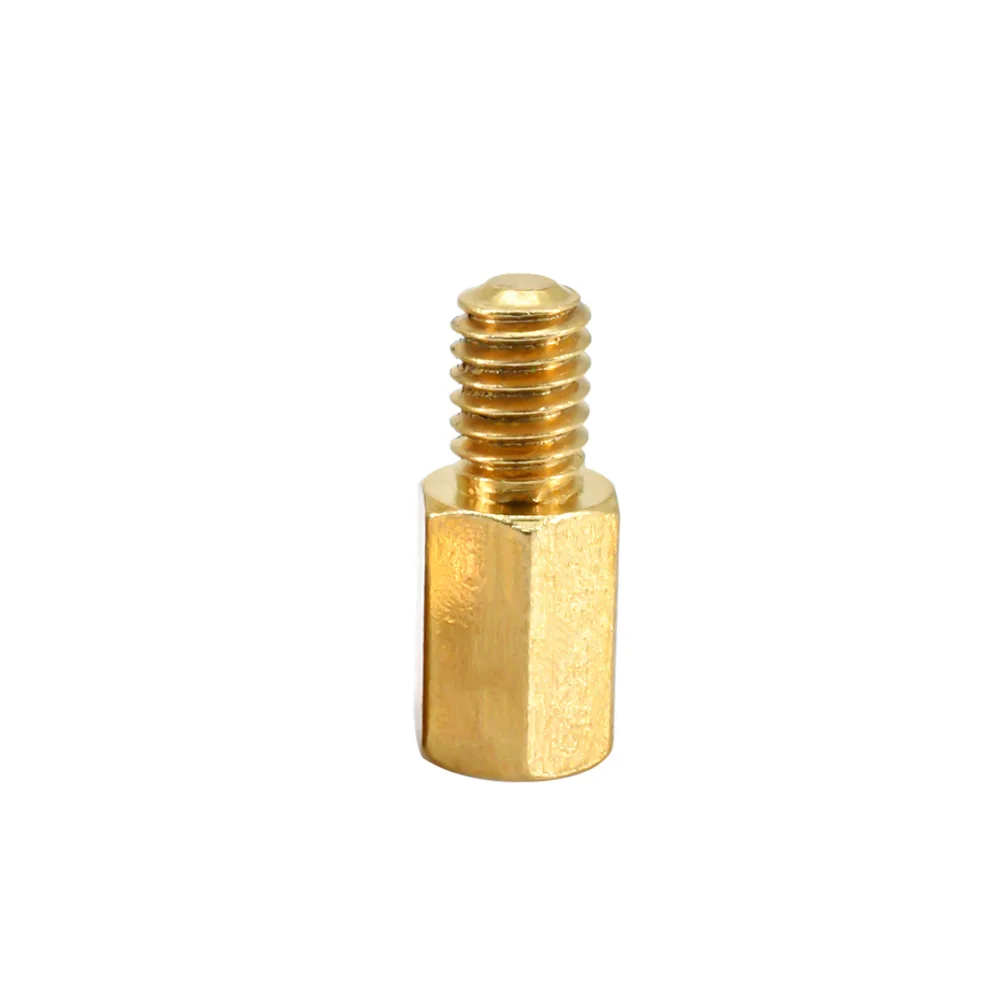 H5.5xM4 Copper Threaded Motherboard Standoff Hex Brass Male Female ...