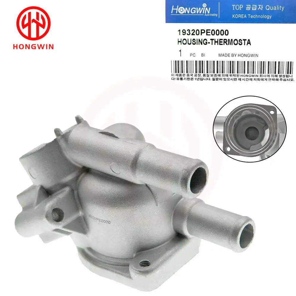 Carcasa de termostato de refrigerante de motor de aluminio, nueva, se ...