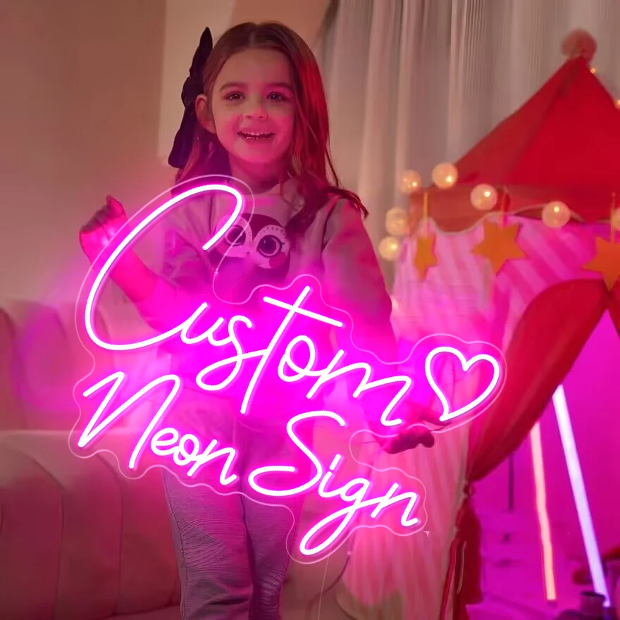 Custom-Neon-Sign-LED-Light-Usado-para-Kids-Room-Wall-Casamento-Birthday ...