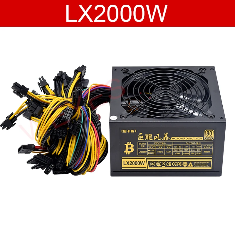 2000W-PSU-Power-Supply-For-Computer-8-Video-Card-Mining-Bitcoin-Miner ...