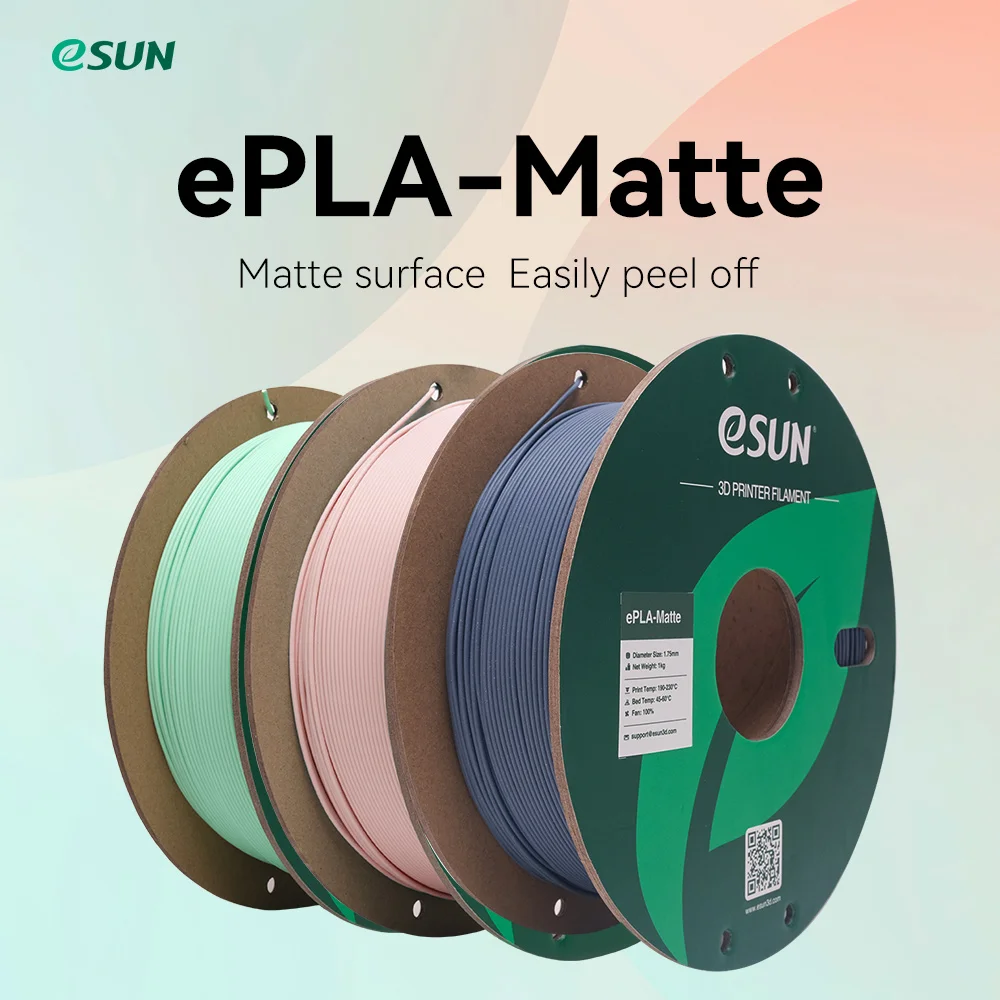 eSUN-PLA-Matte-3D-Printer-Filament-1-75mm-Dimensional-0-03mm-1KG-2-2 ...