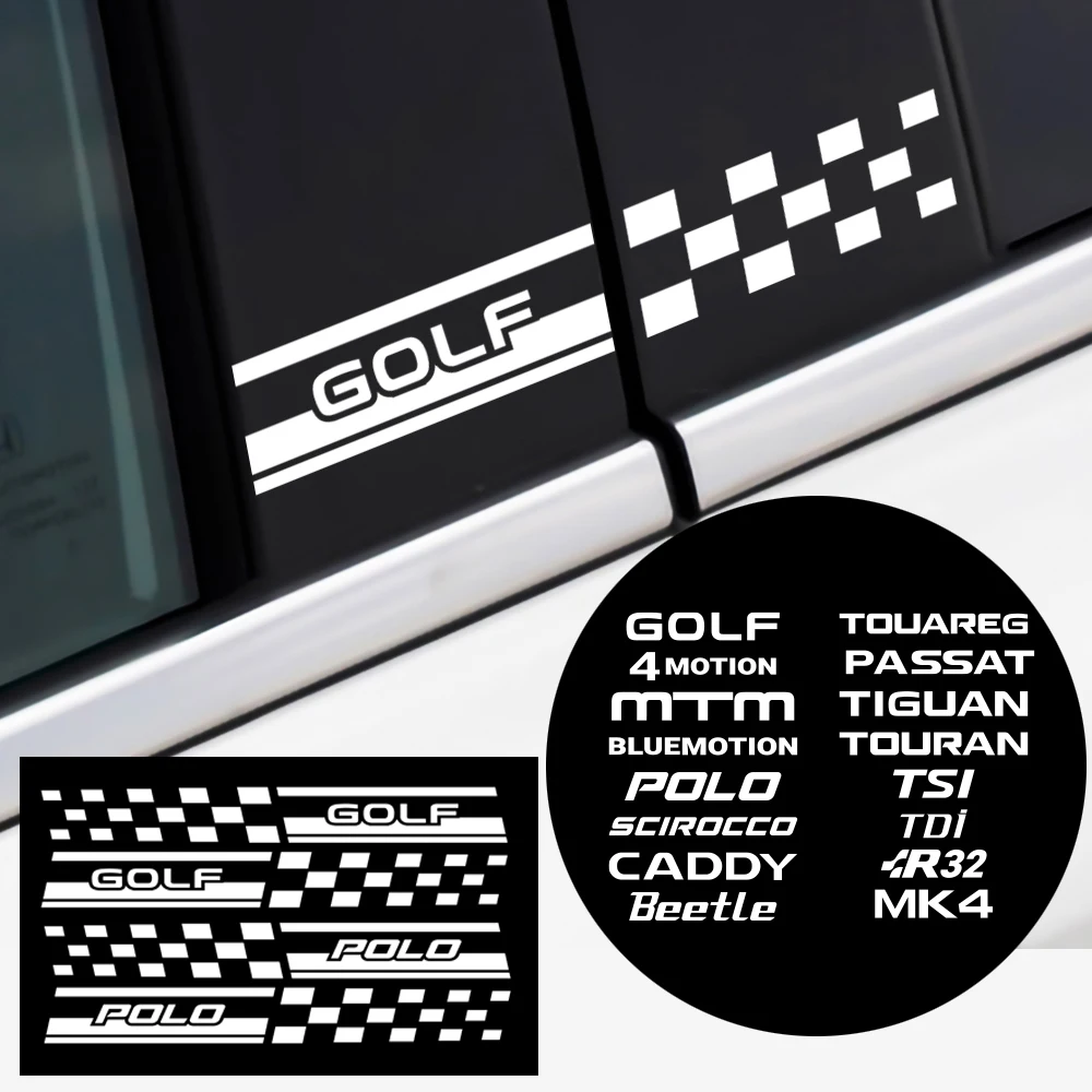 2PCS-Car-Sticker-Windows-B-Pillar-Vinyl-Decoration-Decals-for ...