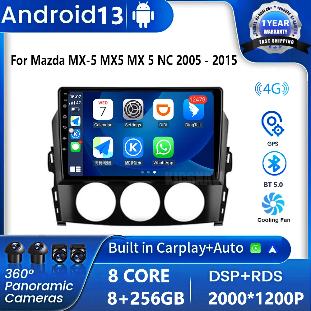Android-13-For-Mazda-MX-5-MX5-MX-5-NC-2005-2015-Carplay-Car-Multimedia ...