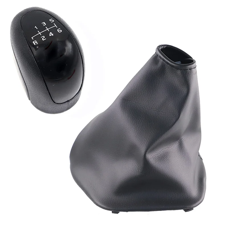 LHD-PU-Leather-Manual-Shift-Gear-Knob-Lever-Gaitor-Boot-Cover-For ...