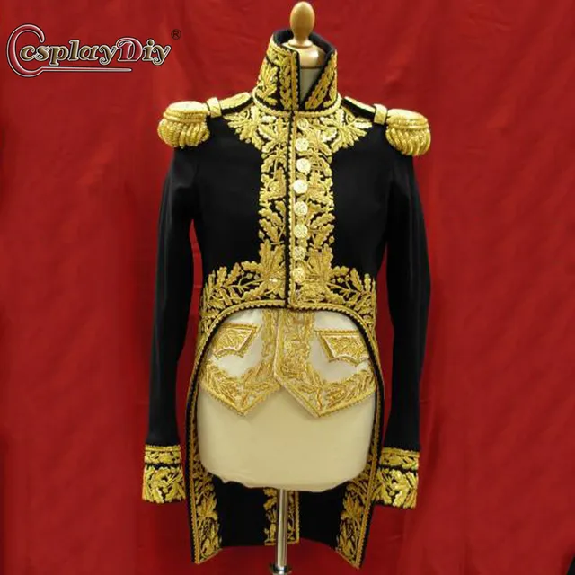 Cosplaydiy men's regency outfit costume Royal Military Jacket suit ...