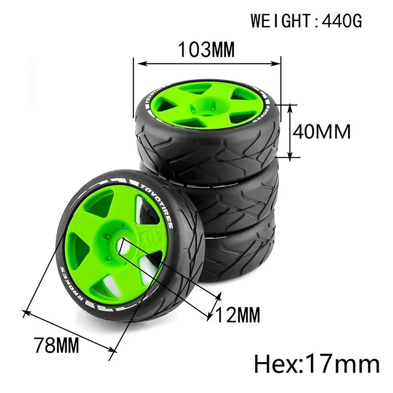 RC-105mm-1-8-RC-Off-Road-Buggy-Tires-Wheel-17mm-Hex-for-ARRMA-Traxxas ...