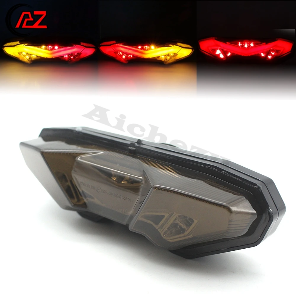 Acz Motorcycle Rear Tail Brake Lights Led Tail Brake Turn Signals Light ...
