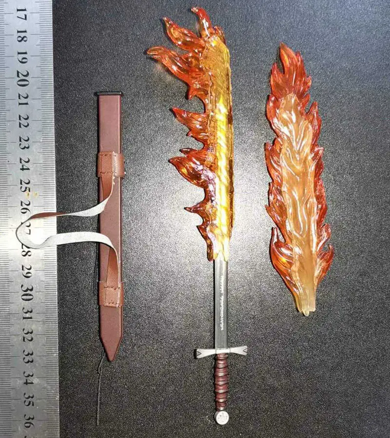 WorldBox Figure Accessory 1/6 Scale Metal Sword Weapon For Phicen, Hot ...