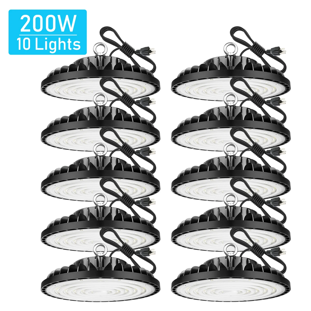10Pcs-200W-UFO-Led-High-Bay-Light-200-Watts-Led-Commercial-Light ...
