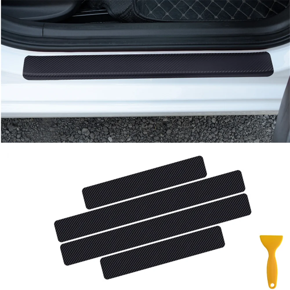 Car-threshold-carbon-fiber-stickers-for-vw-golf-5-peugeot-rifter-dacia ...