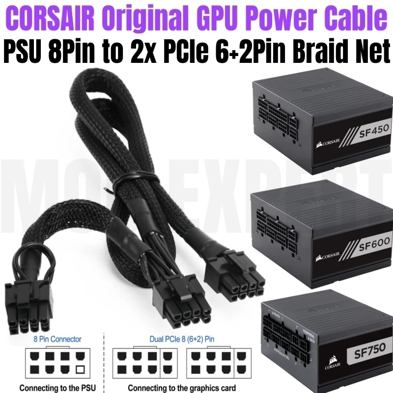 Original-CORSAIR-SF450-SF600-SF750-Modular-PSU-8Pin-to-PCIe-Dual-8Pin-6 ...