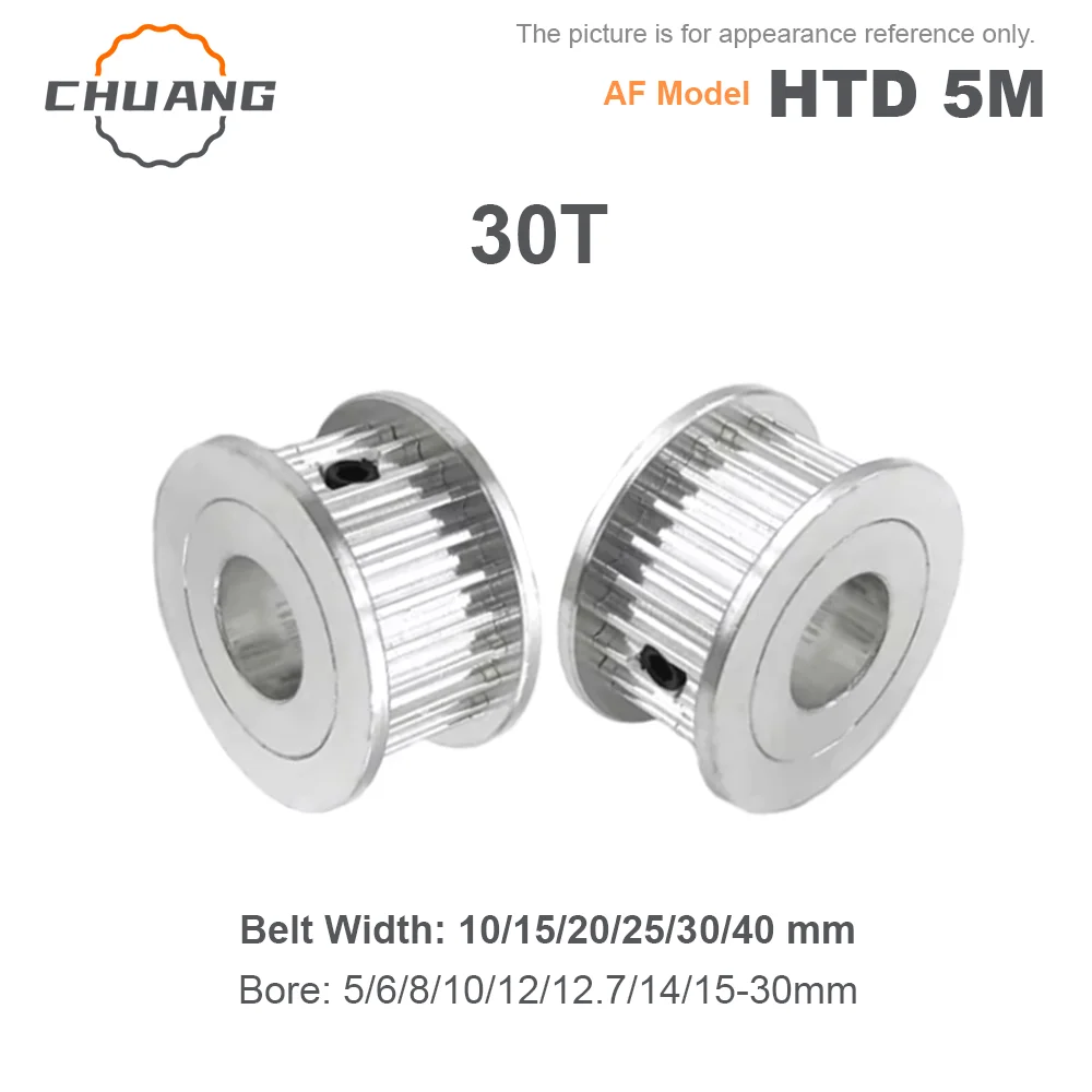 HTD 5M 30T Timing Pulley 30Teeth 10~40mm Width Toothed Belt Pulleys 5/6 ...
