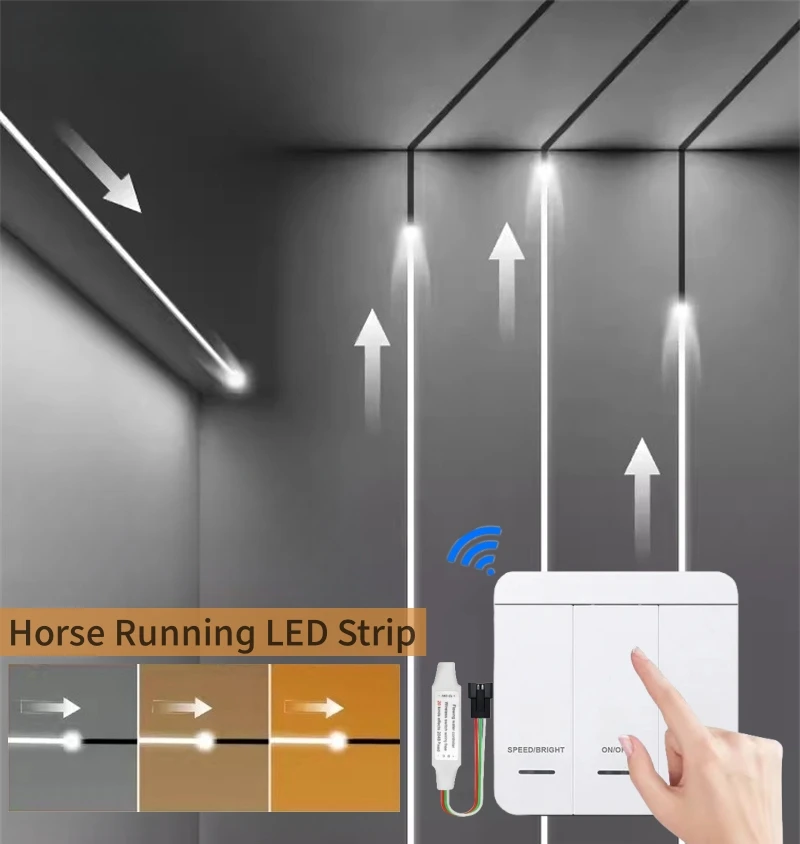 5M-Set-Running-Water-Flowing-LED-Strip-Light-DC12V-SMD-2835-Pixel-Horse ...
