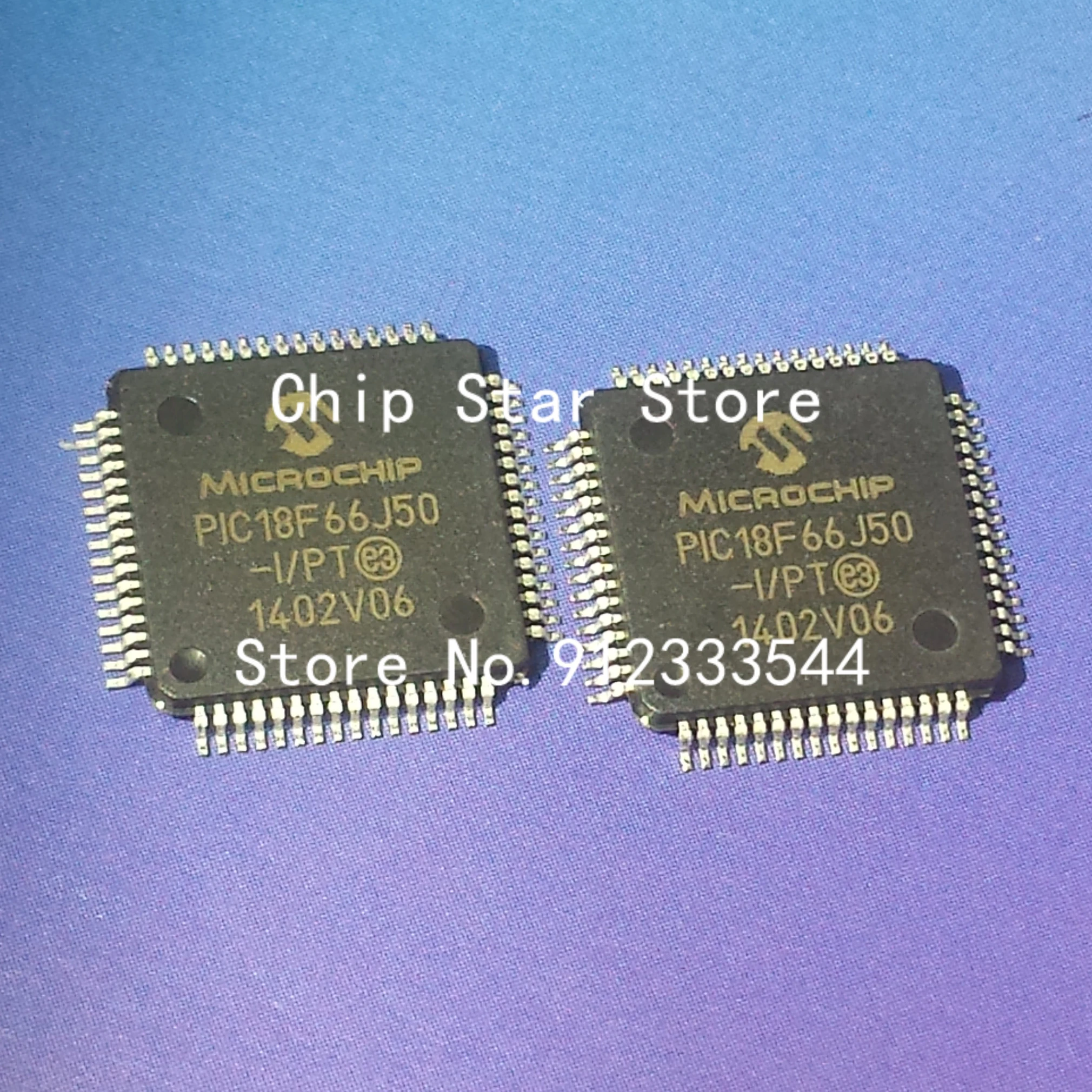 2 50pcs PIC18F66J50 I/PT PIC18F66J50 TQFP64 8 Bit MCU Flash PIC18 Family PIC18F J5x Series ...