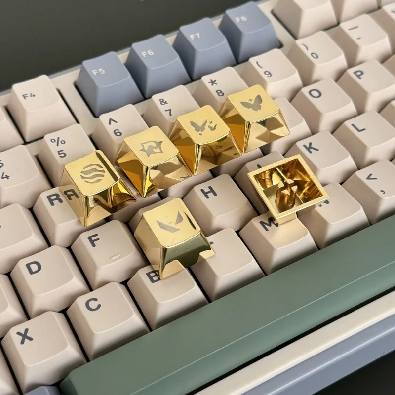 ECHME-Skill-Valorant-Keycaps-Set-Metal-Clove-Anime-Key-Cap-Cherry-Key ...