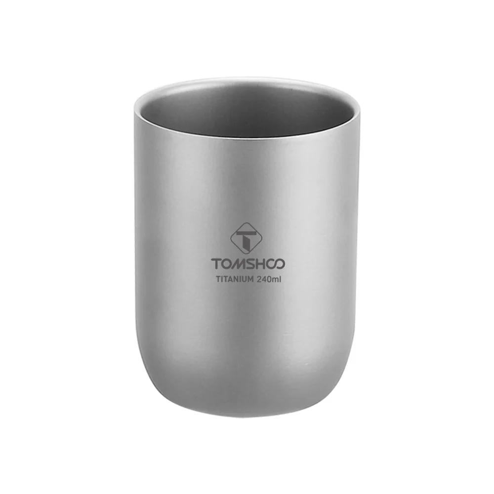 Tomshoo-120-240ml-Titanium-Cup-Outdoor-Camping-Double-Walled-Heat ...