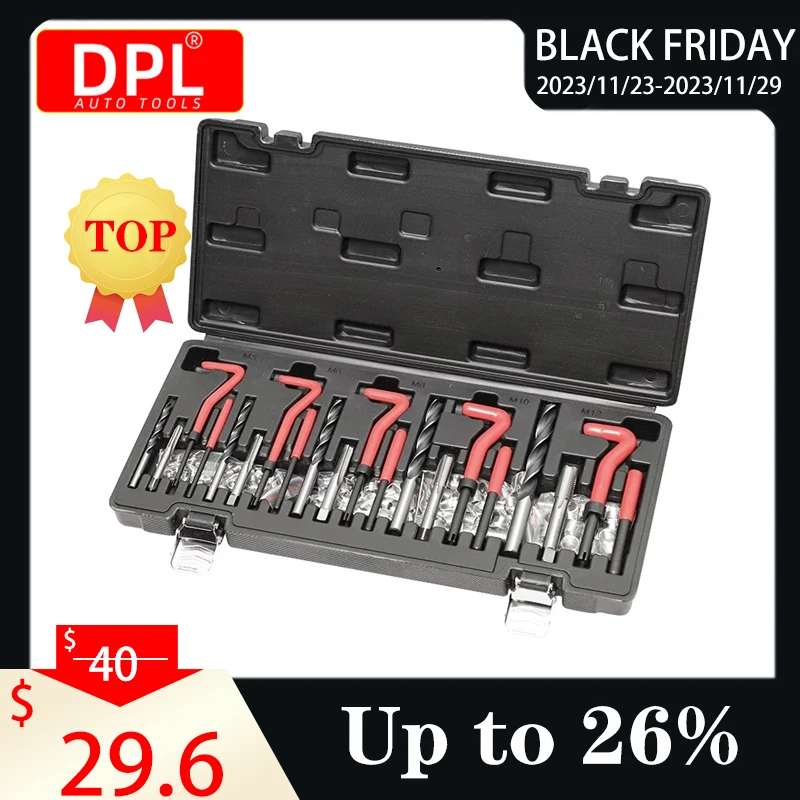 131-Pcs-Engine-Block-Restoring-Damaged-Thread-Repair-Tool-Kit-M5-M6-M8 ...