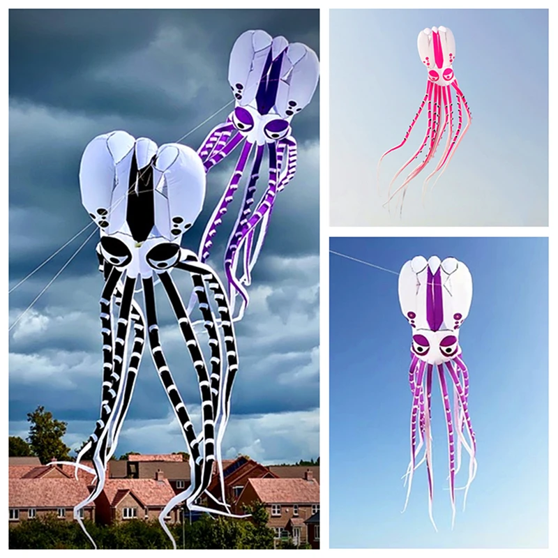 Octopus-kite-inflatable-kite-flying-nylon-soft-kites-for-adults ...
