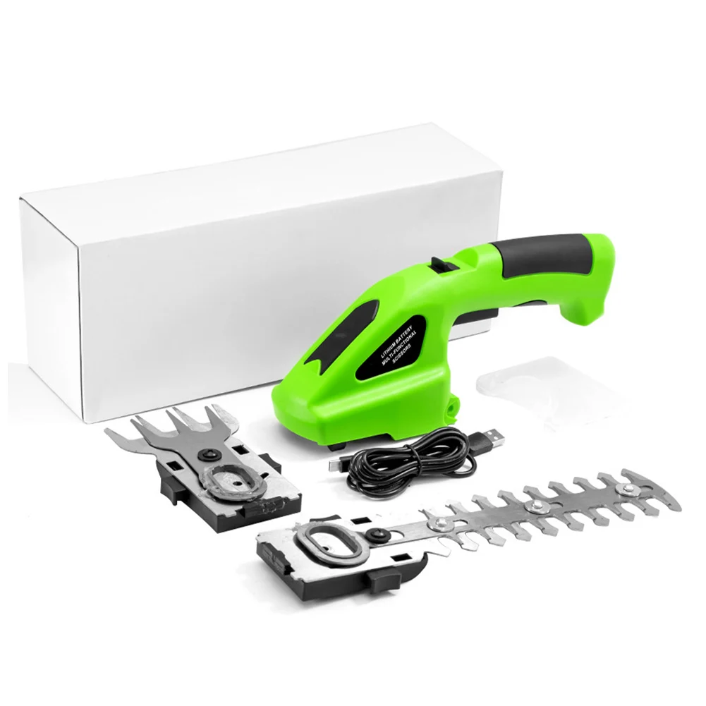 2 In 1 Electric Hedge Trimmer 3.6V Cordless Hedge Cutter Portable One ...