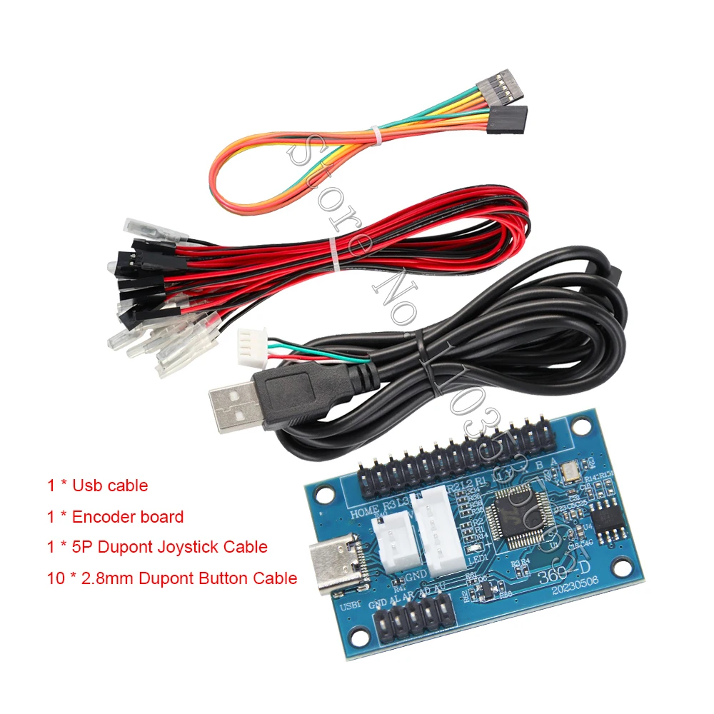 USB-Arcade-Game-Controller-Board-Zero-Delay-Joystick-Encoder-PCB-Sanwa ...