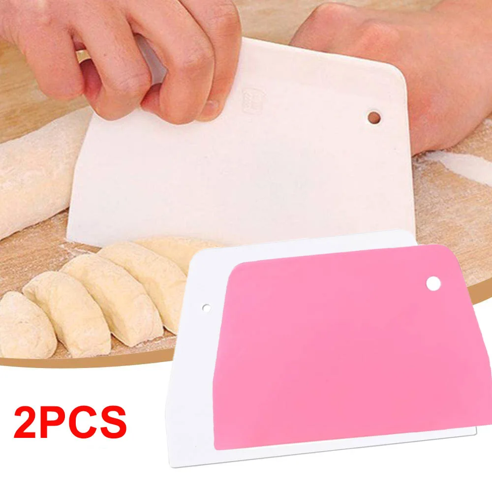 Pastry Cutter Plastic Cake Spatulas Dough Scraper Trapezoid Bread Pizza ...
