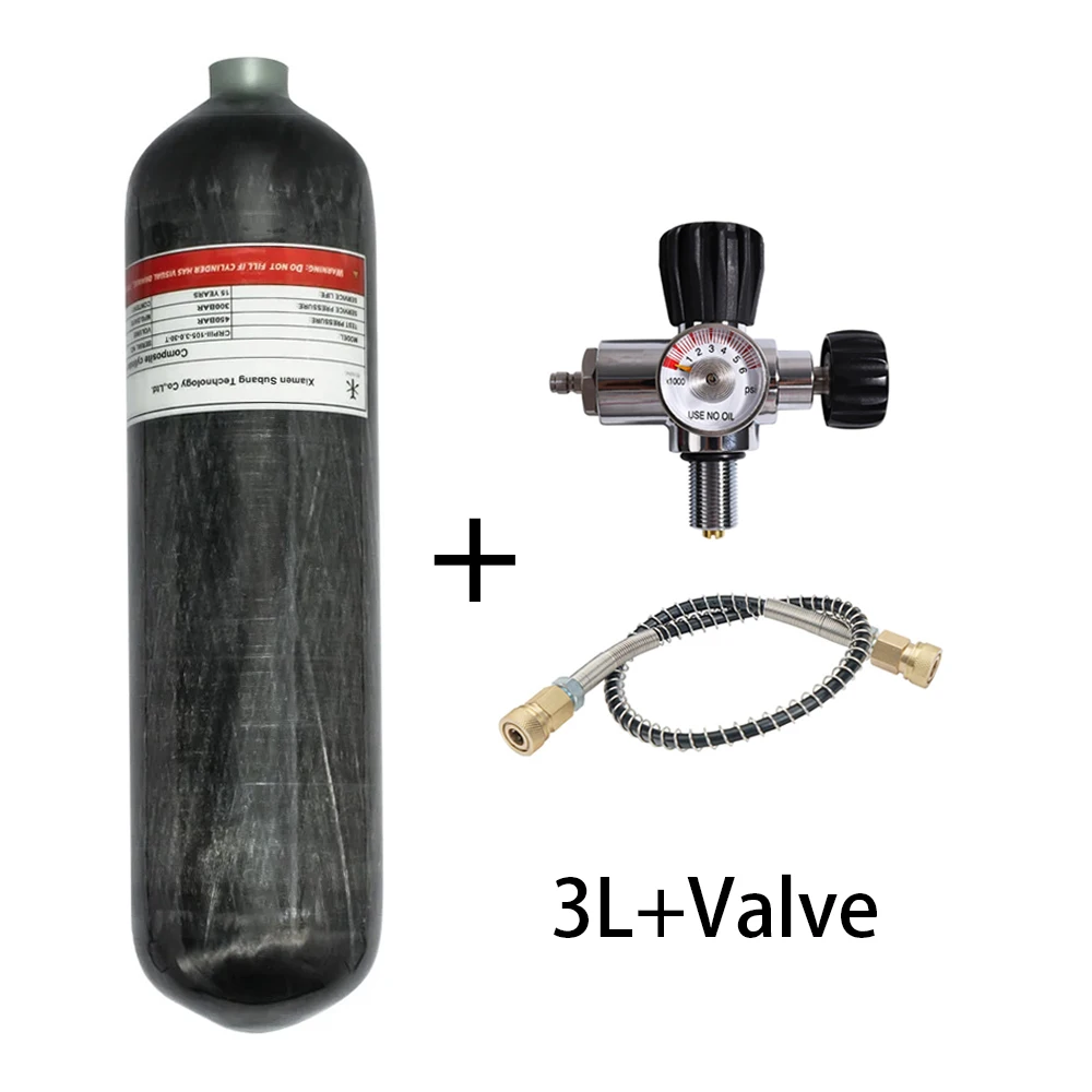 TUXING-300Bar-4500psi-3L-Carbon-Fiber-Cylinder-with-Regulating-Valve ...