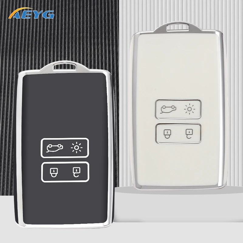 New-TPU-Car-Smart-Card-Key-Case-Cover-Shell-Fob-For-Renault-Koleos ...
