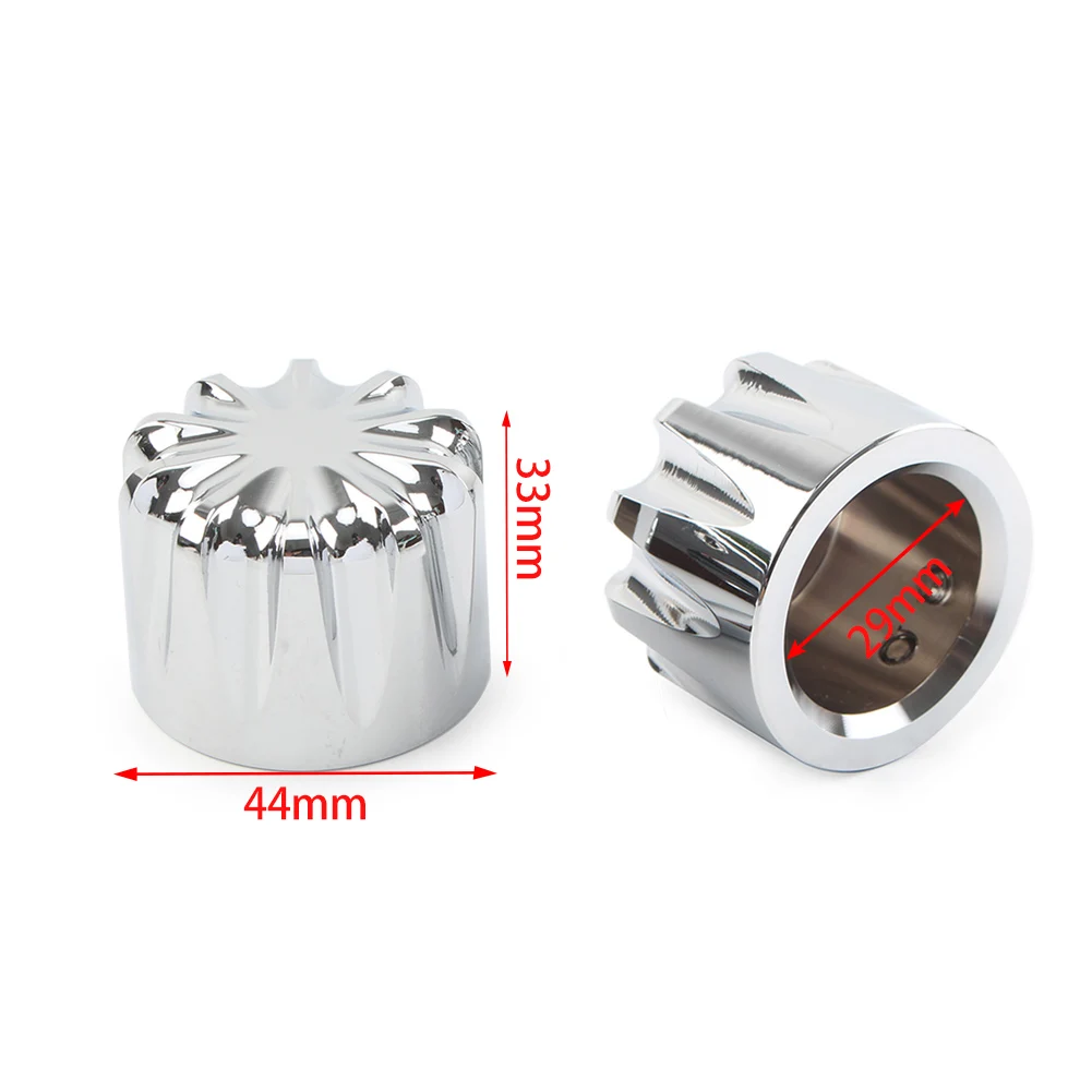 Chrome-Motorcycle-CNC-Front-Axle-Nut-Cap-Cover-Bolts-for-Harley-Touring ...
