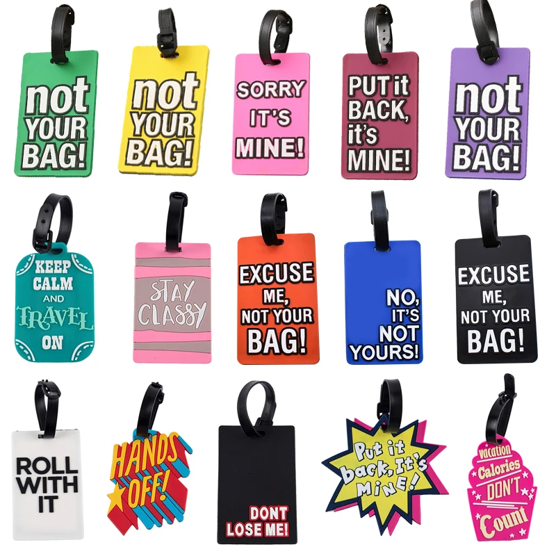 Fashion Creative Letter Not Your Bag Cute Travel Accessories Luggage ...