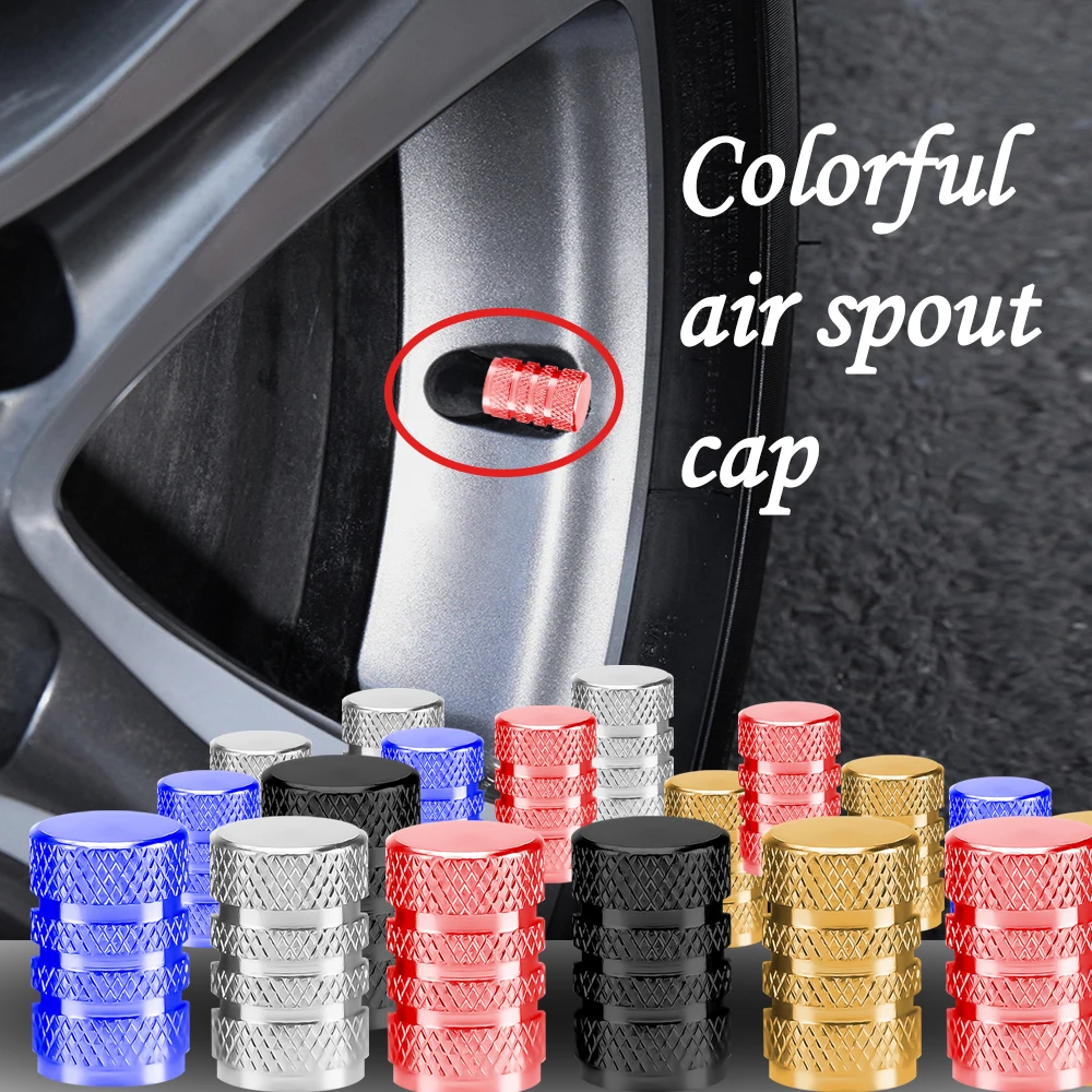4Pcs-Silver-Car-Tire-Valve-Stems-Cap-Knurling-Style-Tire-Valve-Cap ...